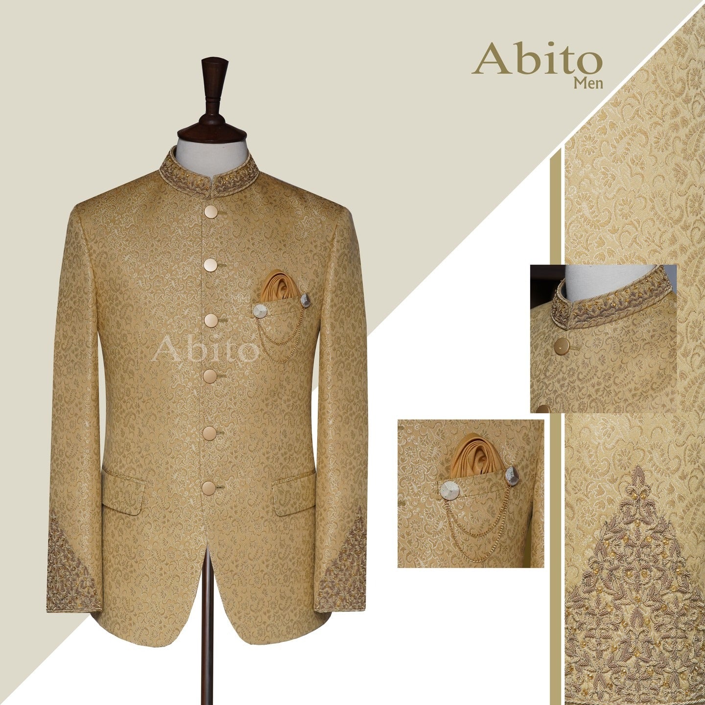 prince coat with beautiful embellishment – ABITOMEN